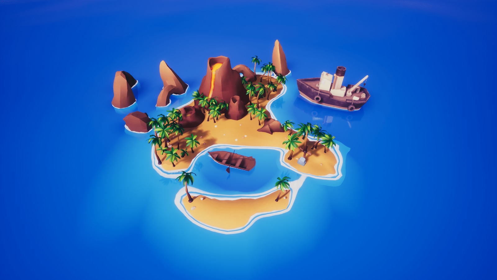 在environments创建的isometric Island Pack 虚幻引擎商城